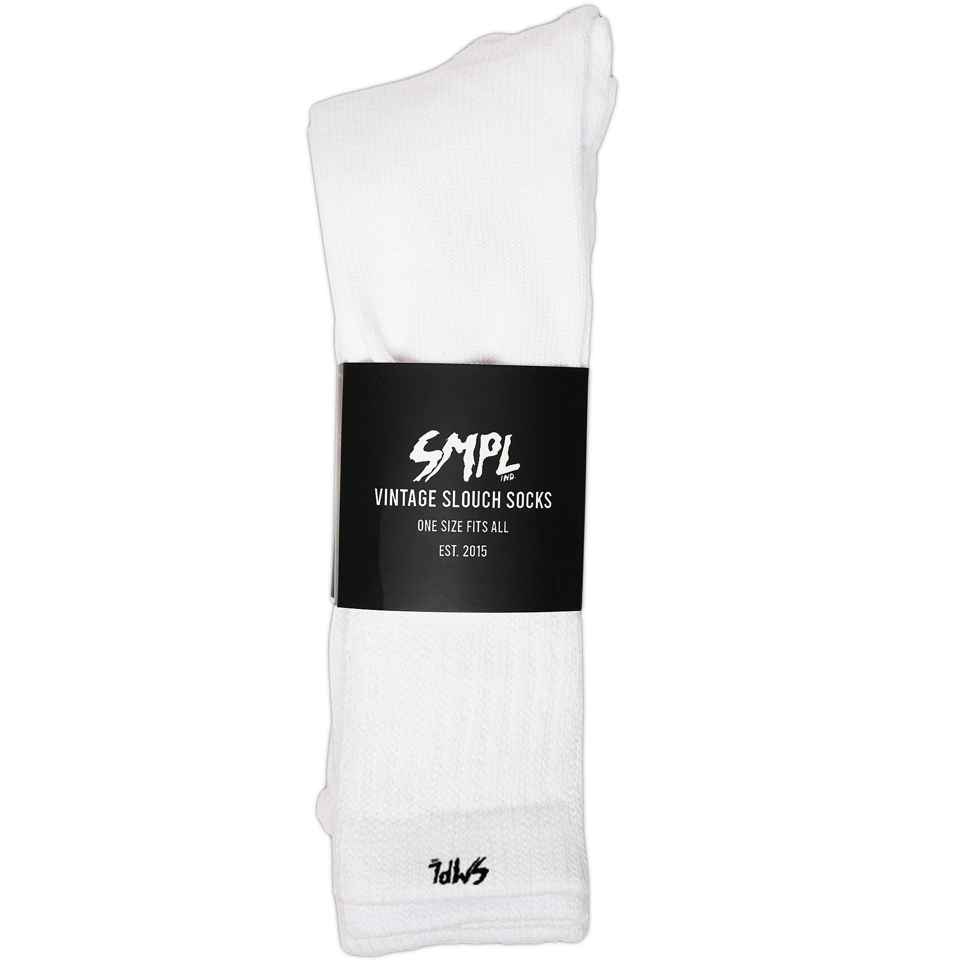 Vintage Slouch Socks - White/Black – SMPL ind.